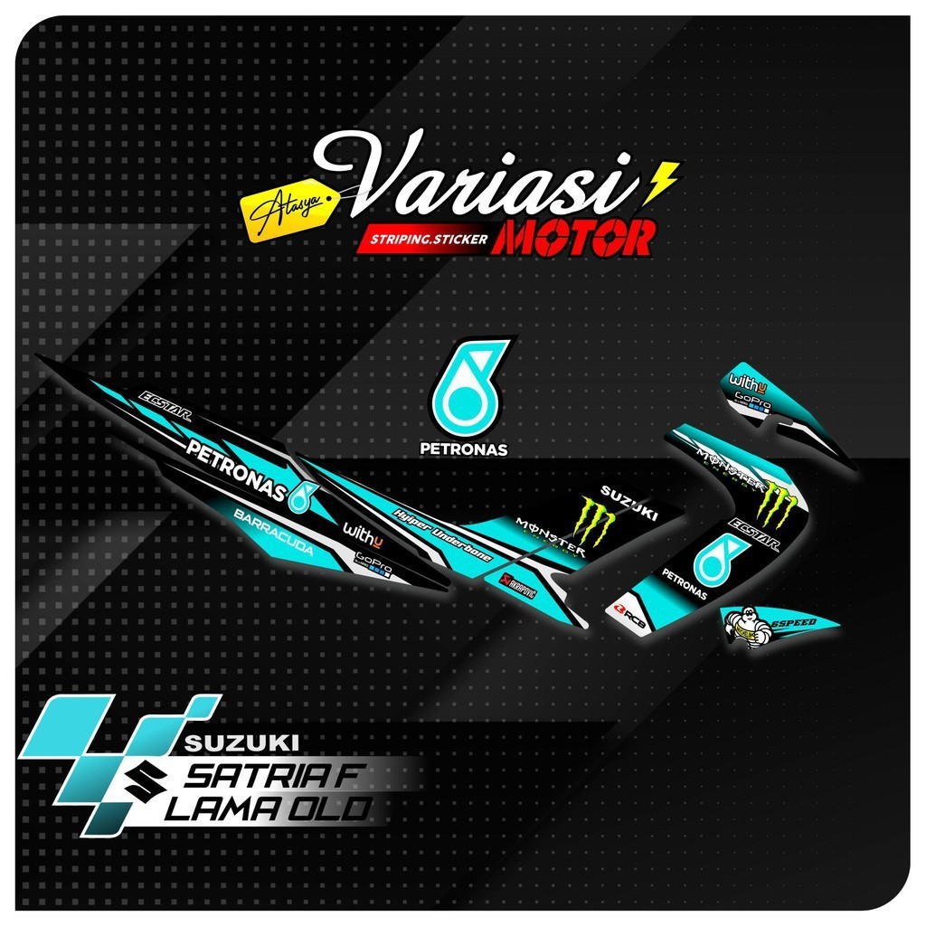 Jual STRIPING VARIASI STICKER MOTOR SUZUKI SATRIA FU BARONG OLD/LAMA ...