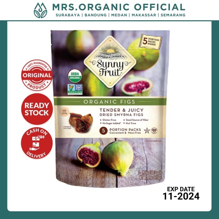 Jual Snack Buah Tin Ara Organik Sunny Fruit Organic Soft Figs 250g ...