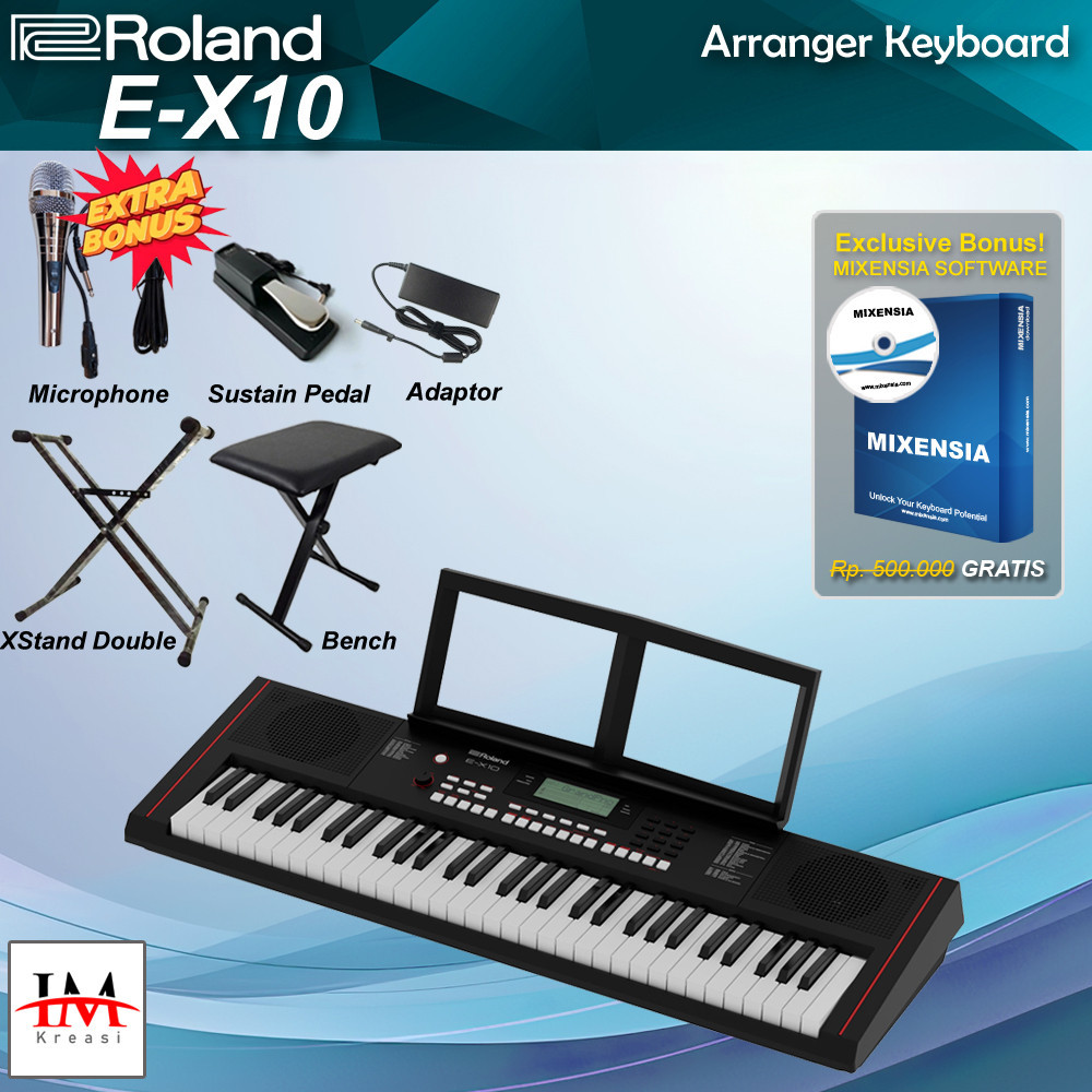 Jual ROLAND EX-10 / EX10 / EX 10 / E-X10 / Arranger Keyboard Garansi ...