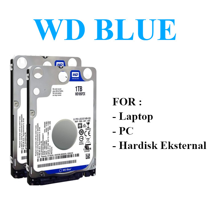 Jual HDD Hardisk WD Blue - Internal Laptop Komputer PC Sata Baru ...