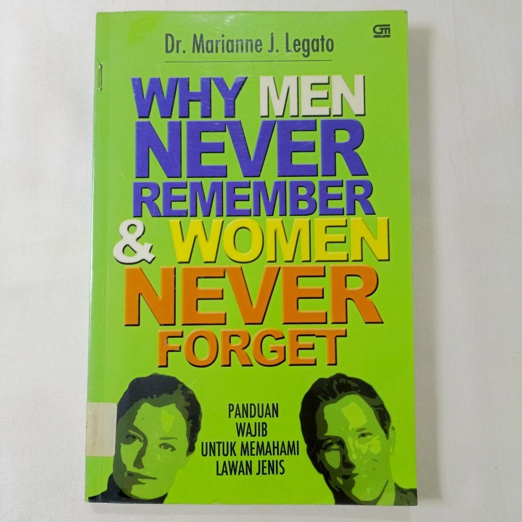 Jual Buku Why Men Never Remember & Women Never Forget - Dr. Marianne J ...
