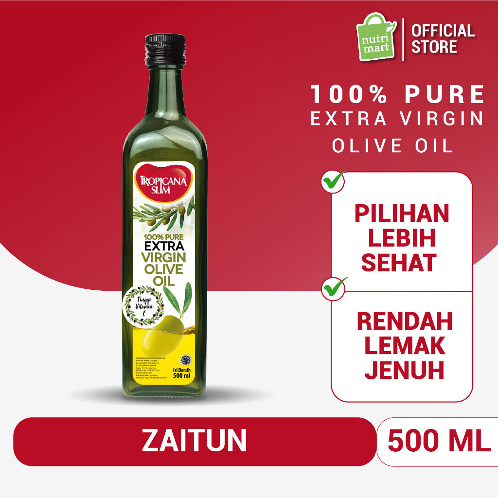 Jual Tropicana Slim Extra Virgin Olive Oil 500ml - 100% Pure Extra ...