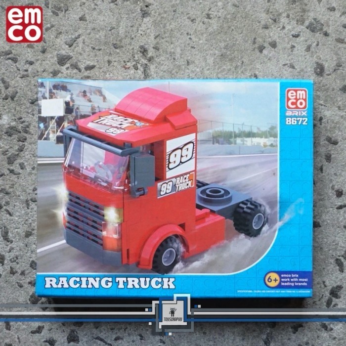 Jual Emco Brix Racing Truck 8672 Bricks Block Not Lego | Shopee Indonesia