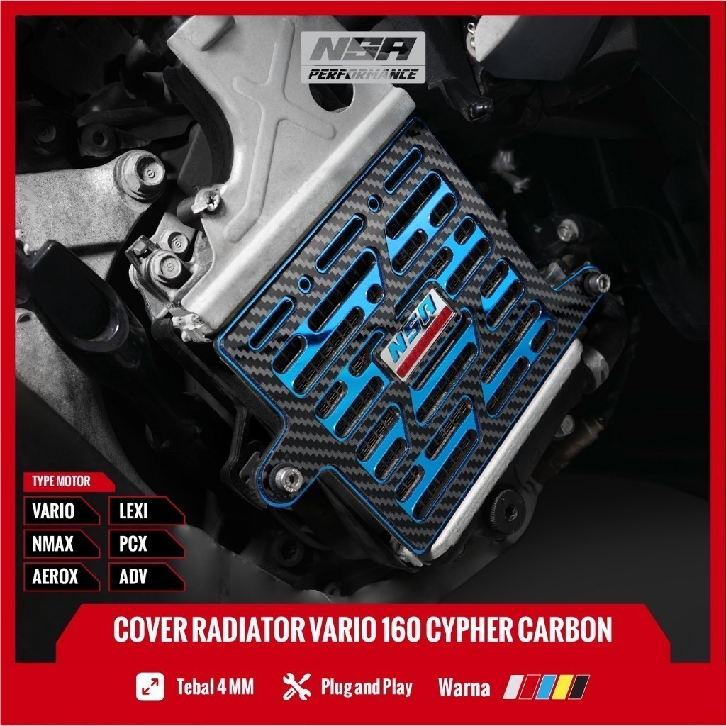 Jual NSA COVER RADIATOR CYPHER CARBON VARIO PCX NMAX AEROX ADV LEXI ...