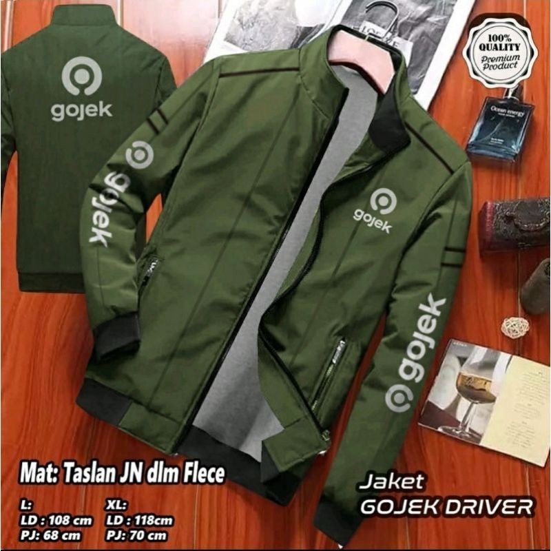 Jual JAKET CUSTOM GO JEK DRIVER SABLON BOLAK BALIK TERBARU JAKET CUSTOM ...