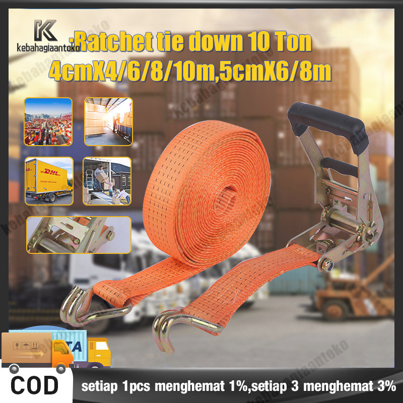 Jual rachet tie down/8-10 meter Trek belt /10 ton tali sound/tali ...