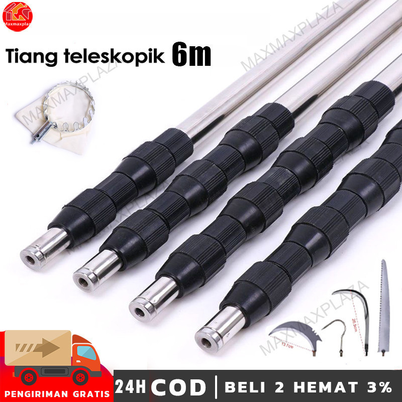 Jual 6M Buah Picker Set 6m Orchard Berkebun Peach Apple Pohon Tinggi Alat Pemetik Buah / metal ...