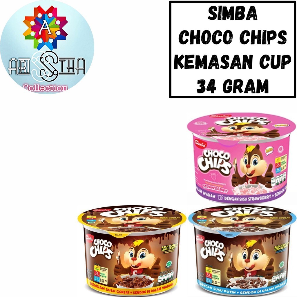 Jual Simba Choco Chips Sereal dan Susu dalam Kemasan Cup 34 Gram ...