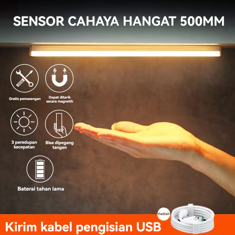 Jual Lampu Sensor Gerak Magnetic Motion Sensor Lampu Stick Panjang Ledlampu Tidur Led Tombol 
