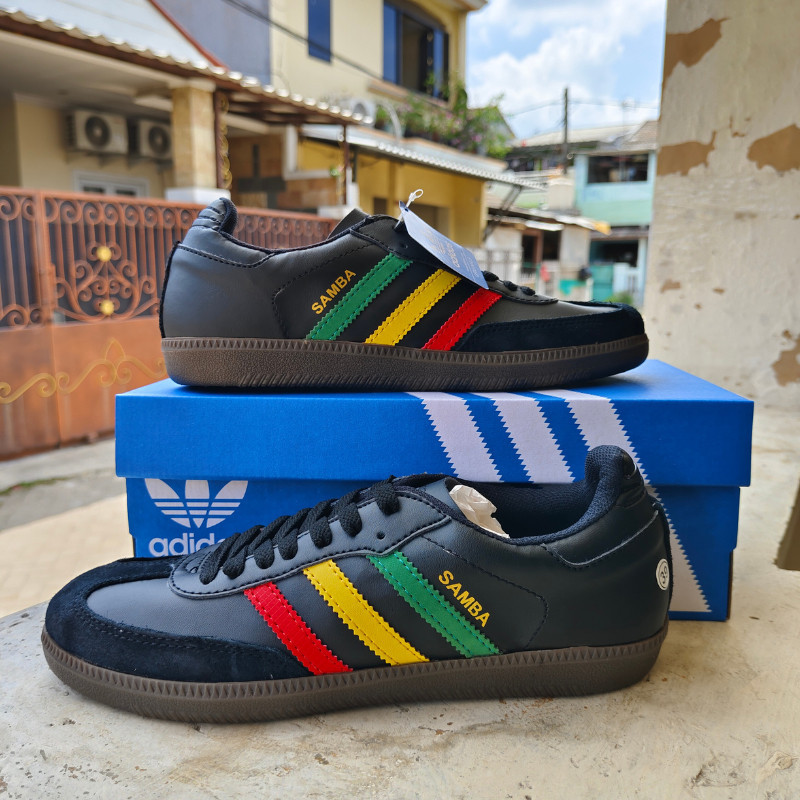 Jual Adidas Samba OG Black Rasta Original Resmi | Shopee Indonesia