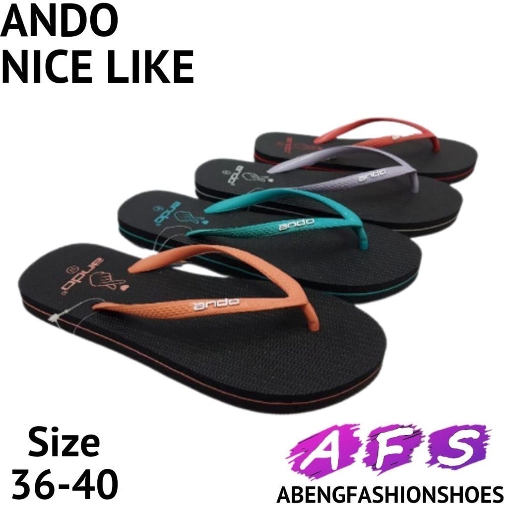 Jual Ando Nice Like Sendal Jepit Wanita Ukuran 36-40 | Shopee Indonesia