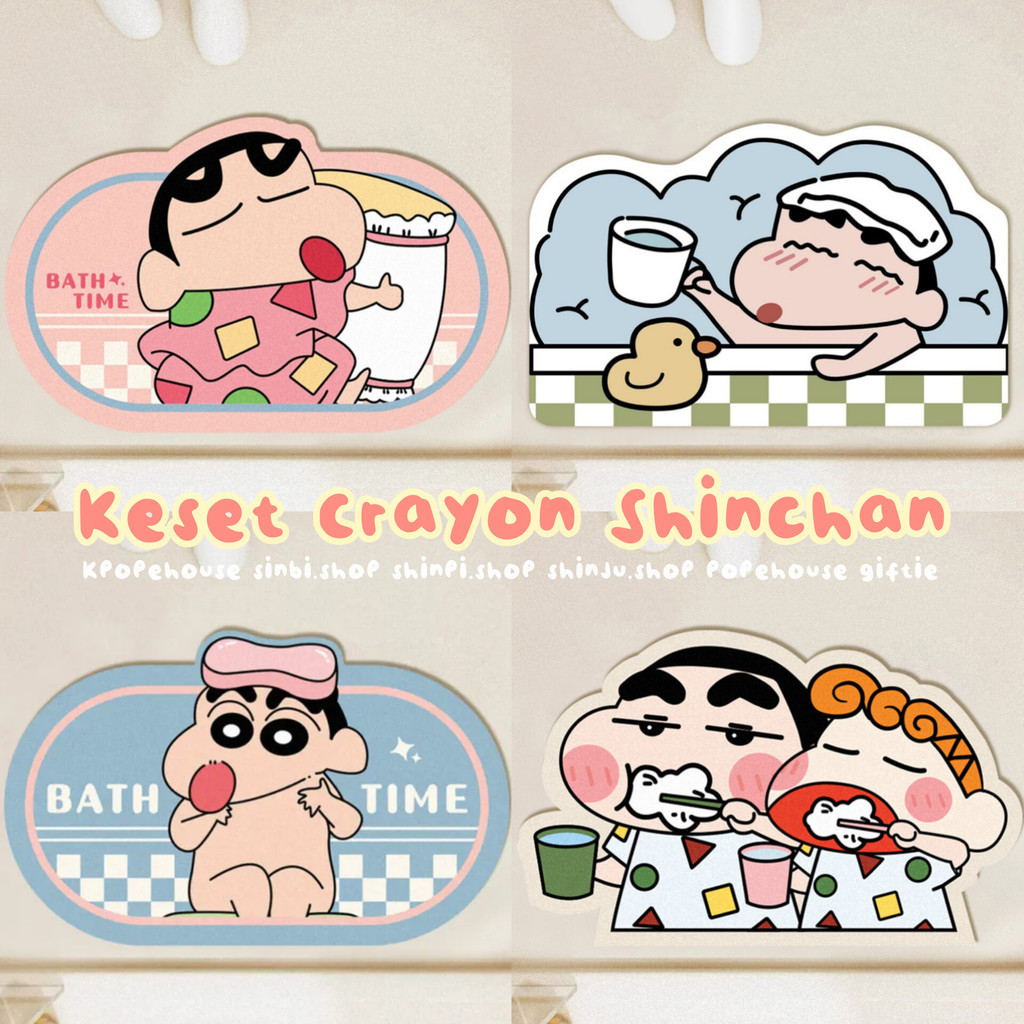 Jual (Ready) Keset Shinchan Lucu Kartun Anime Snack Jepang Japan ...