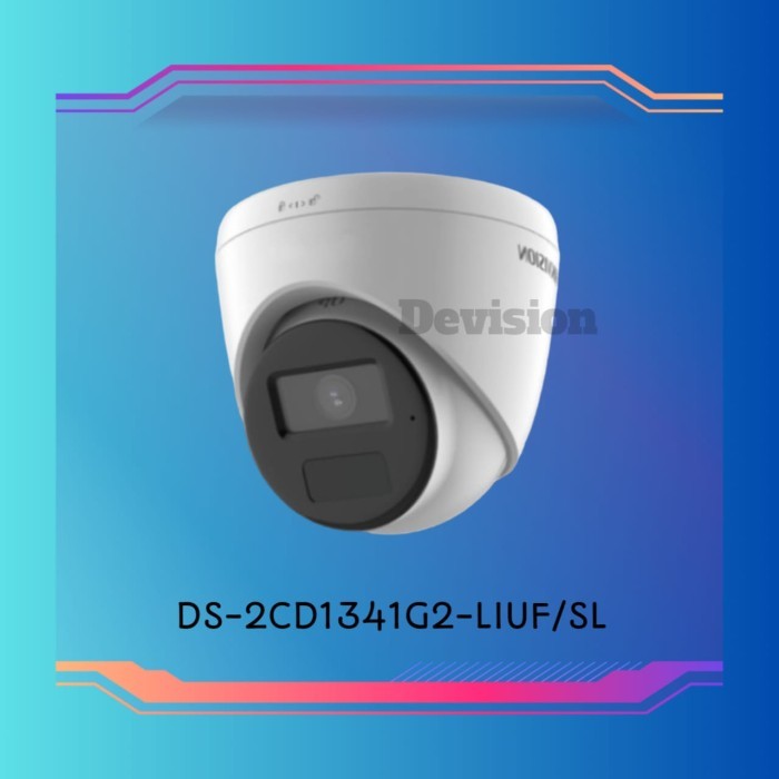 Jual DS-2CD1341G2-LIUF/SL HIKVISION 4 MP Smart Hybrid Light Fixed Turret Network Camera - Two ...