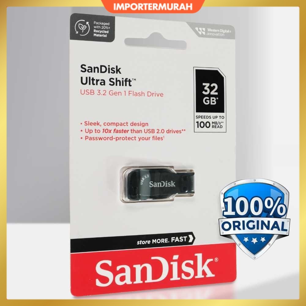 Jual SanDisk Ultra Shift Flashdisk USB Gen 1 - SDCZ410 | Shopee Indonesia