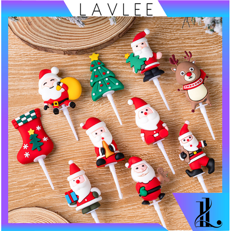 Jual LAVLEE - 6467 Topper Kue Motif Natal / Hiasan Kue Tema Merry ...