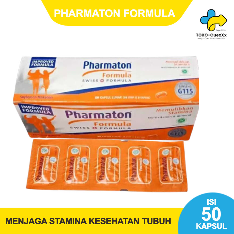 Jual PHARMATON FORMULA 50 KAPSUL SUPLEMEN MAKAN MULTIVITAMIN DAN ...