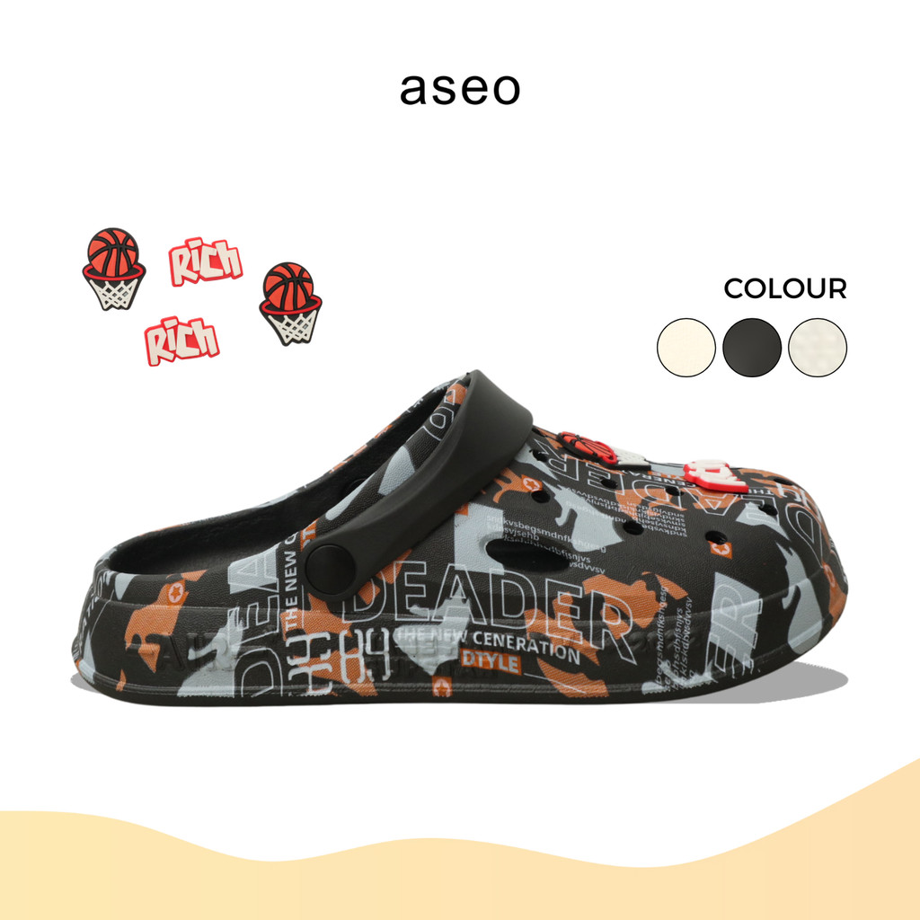 Jual Aseo Sandal Pria Wanita Baim Clog Terbaru Slip on Import Anti Slip ...