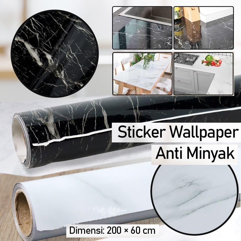 Jual Sticker Wallpaper PVC Anti Minyak Tahan Air Untuk Meja Dapur ...
