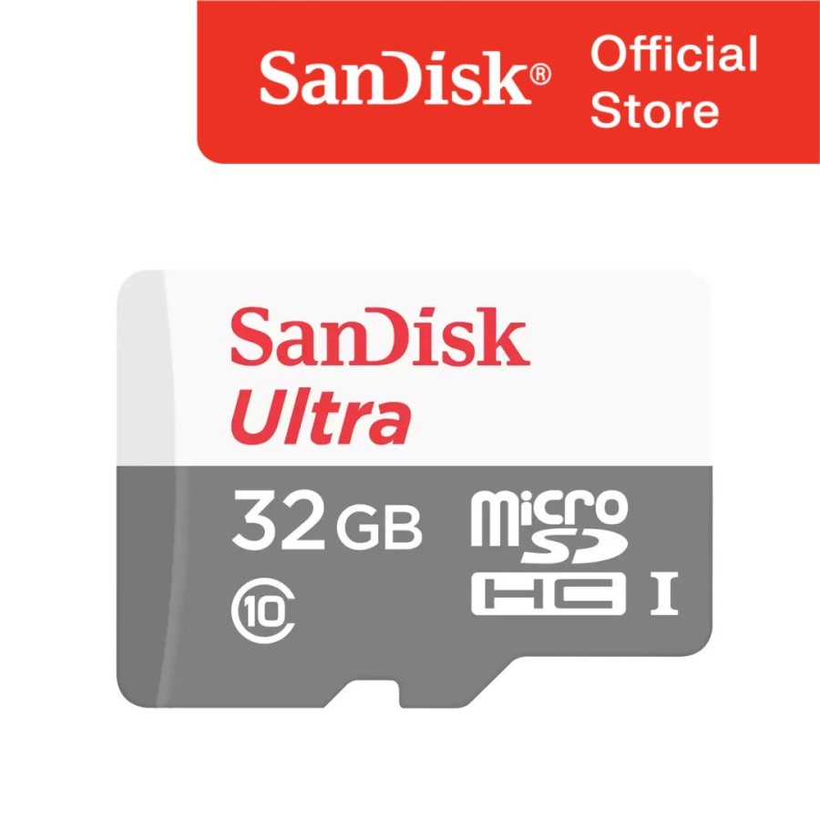 Jual SANDISK Microsd Ultra 16Gb/32Gb/64Gb/128Gb/256Gb Class 10 Speed 100Mbps | Shopee Indonesia