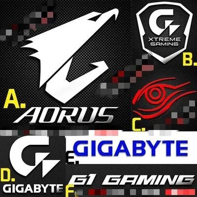 Jual GIGABYTE AORUS G1 gaming Metal Logo Sticker For Laptop PC Tablet ...