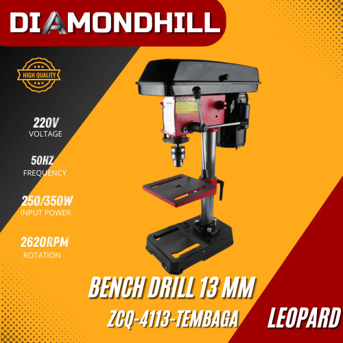 Jual BOR DUDUK - BENCH DRILL 13MM ZJQ-4113 TEMBAGA LEOPARD | Shopee ...