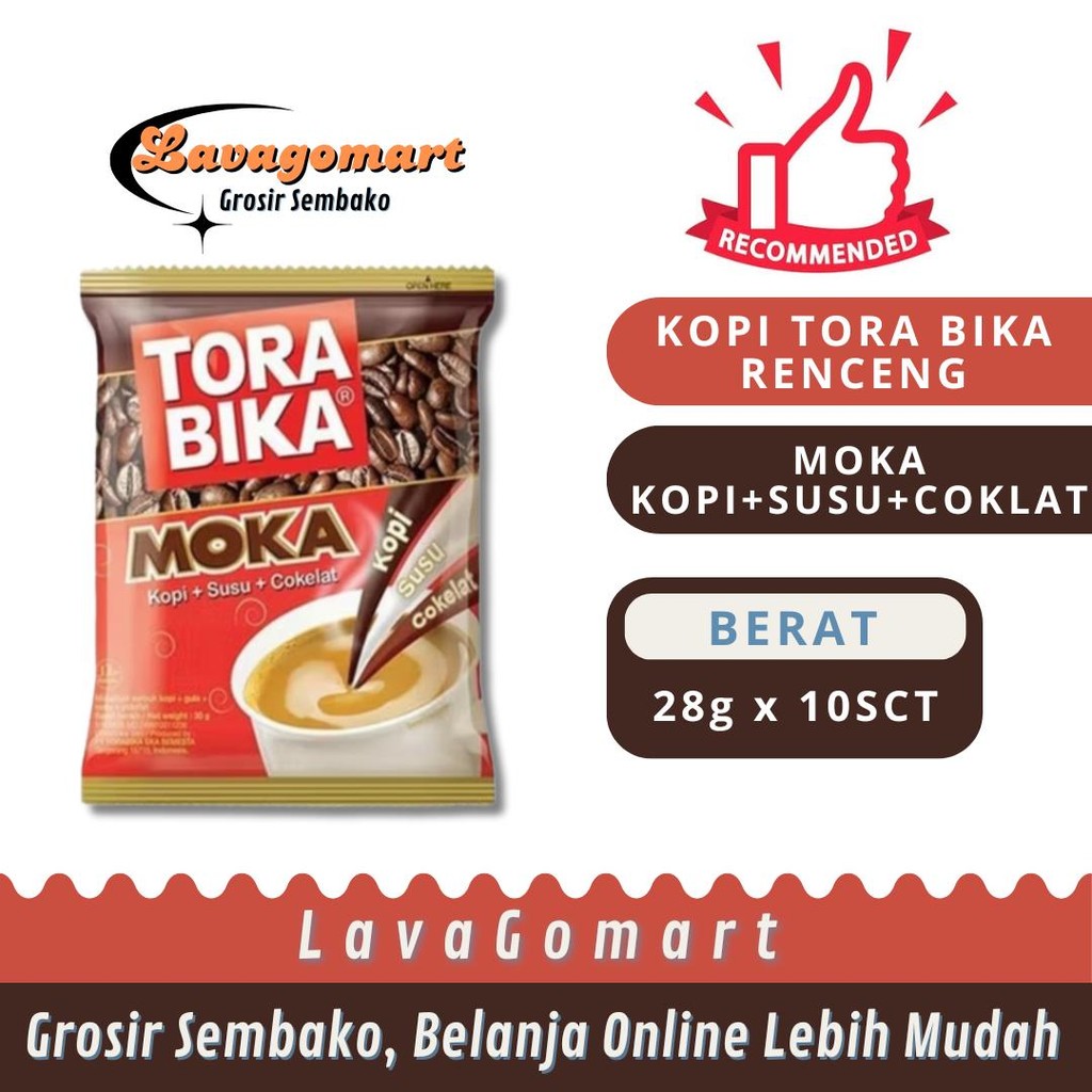 Jual KOPI TORABIKA SUSU + COKLAT TORA MOKA 28g - 1 RENCENG - LAVAGOMART ...