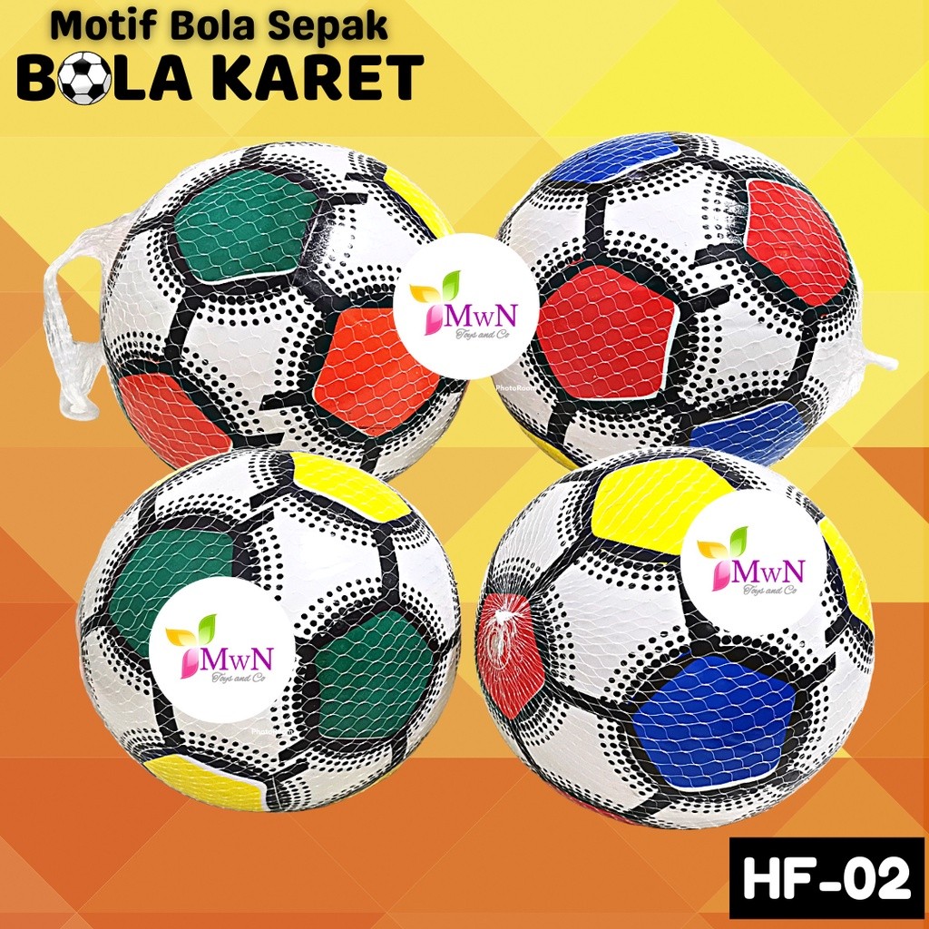 Jual Mainan Anak Bola Karet Motif Sepak Bola HF-02 PROMO TERMURAH COD ...