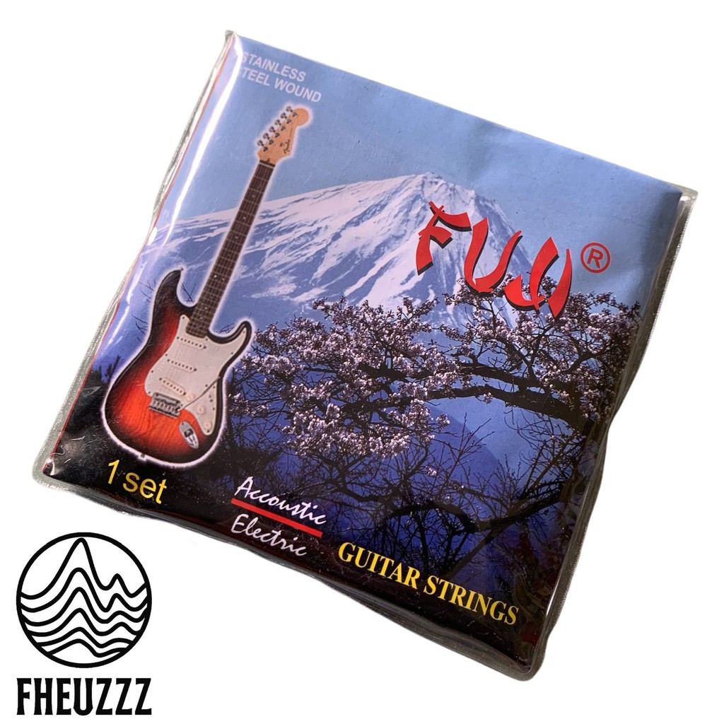 Jual Senar Gitar Akustik Elektrik Stainless Steel Wound 1 Set Merek ...
