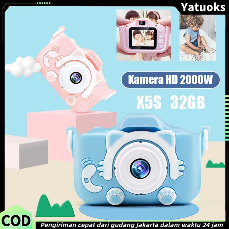 Jual Kamera Anak Mini Digital Mini Kids Kamera Digital Anak X5S 32GB ...