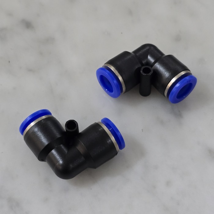 Jual Fitting Pneumatic Elbow L 10mm Straight Lurus Konektor Selang Pu ...