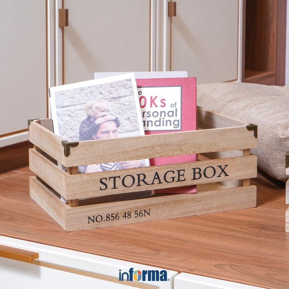 Jual Informa 35X25X15 cm Kotak Penyimpanan Natural | Shopee Indonesia
