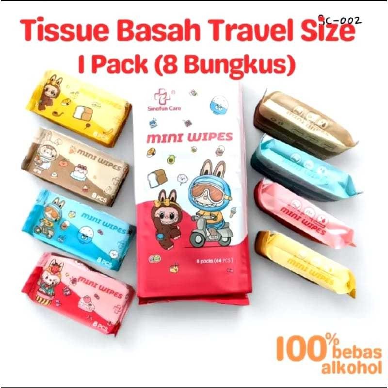 Jual Sanrio Tissue 8in1 labubu sanrio Labubu tisue basah mini karakter ...