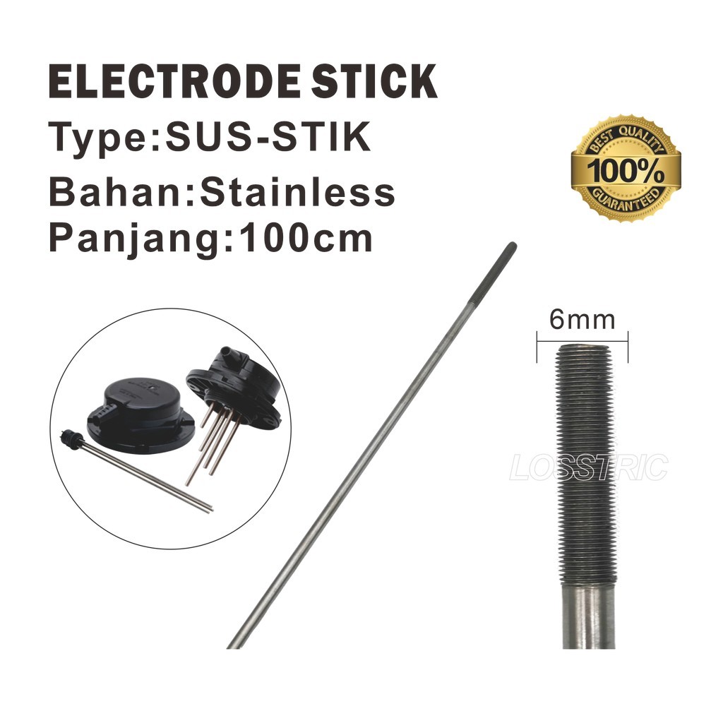 Jual Stick Electrode 1Meter Stainless SS304 / Stick Sensor WLC 6mm ...