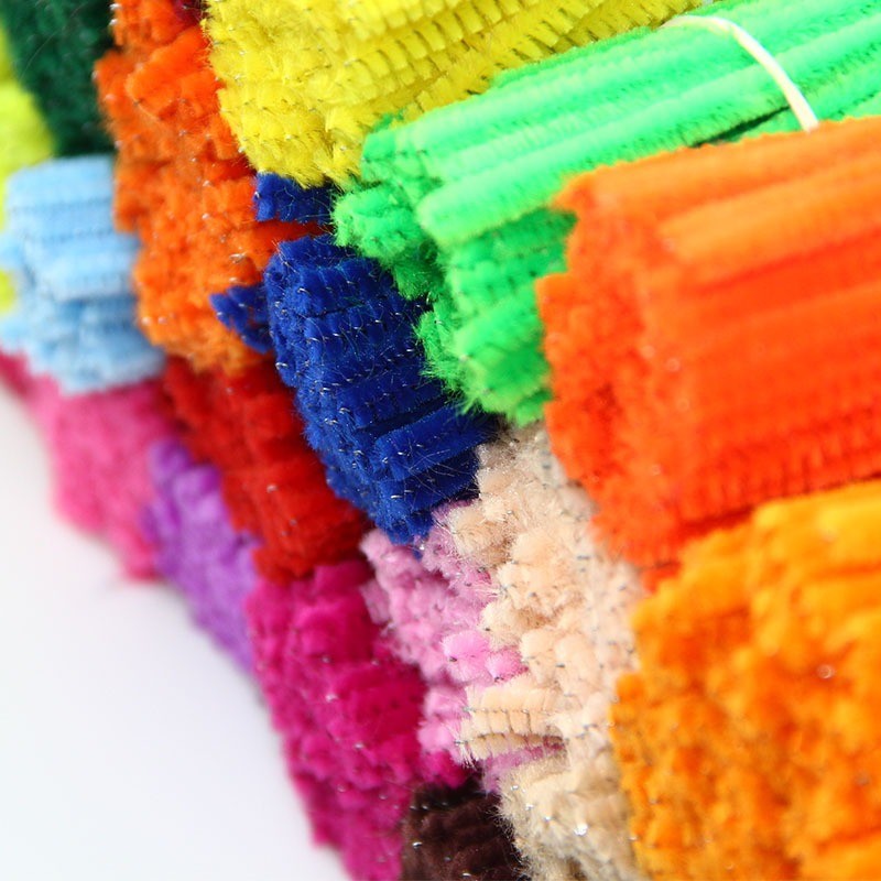 Jual (100pcs) kawat Bulu Mercy/Pipe Cleaner warna terang | Shopee Indonesia