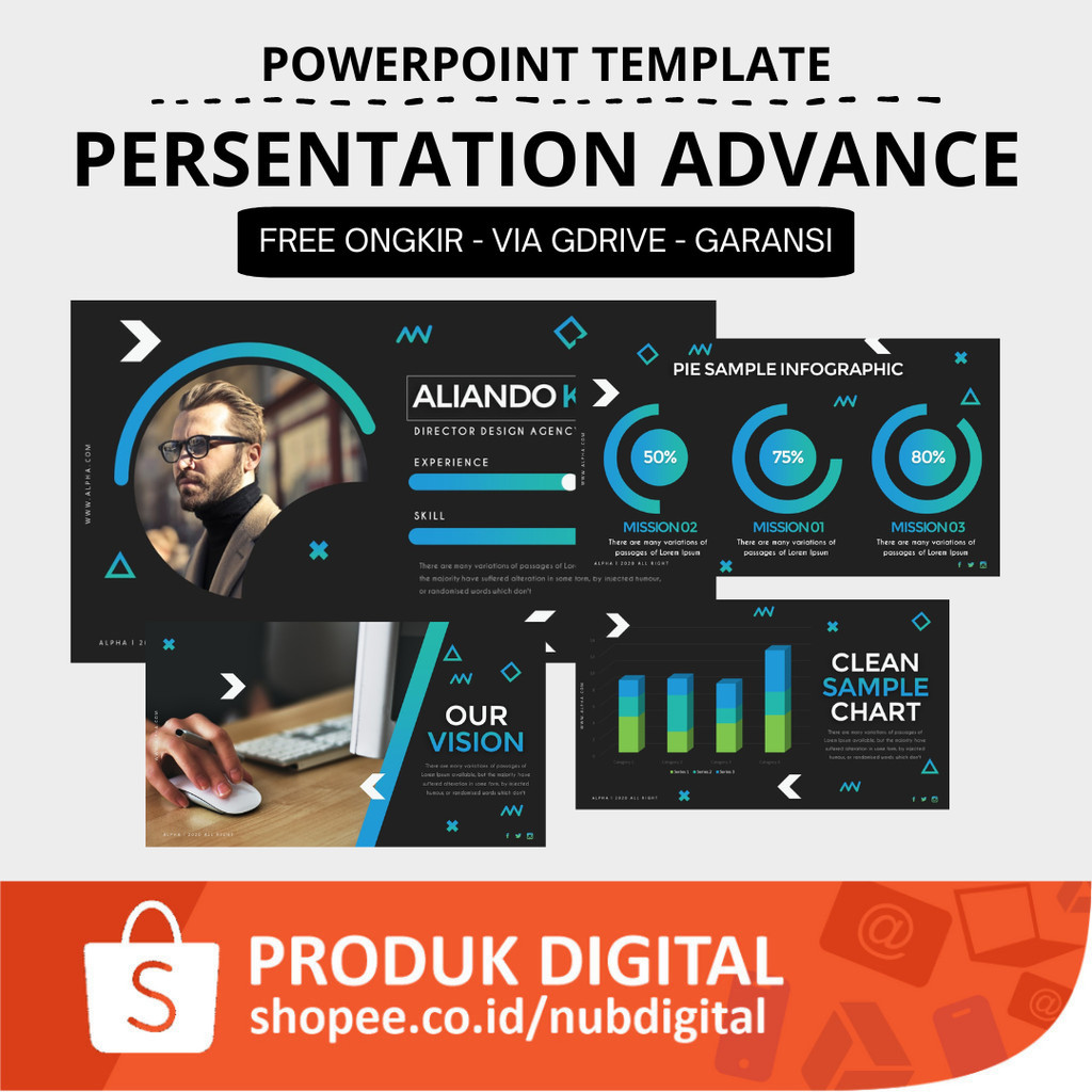 Jual PRESENTATION ADVANCED- TEMPLATE DESAIN POWERPOINT PRESENTASI | Shopee Indonesia