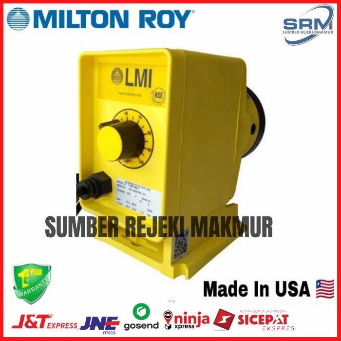Jual Dosing Pump LMI Milton Roy P063-368TI Metering Chemical Pump Made ...