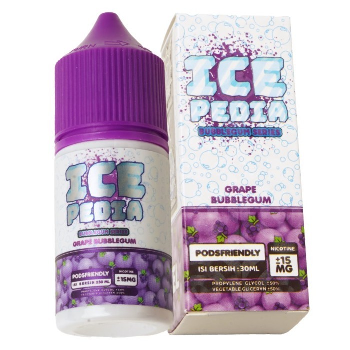 Jual Liquid Ice Pedia Bubblegum Grape Pods Friendly 15MG 30ML By ...