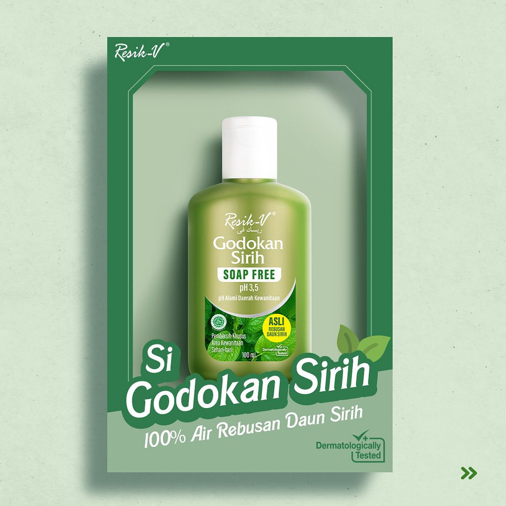 Jual Resik-V Feminine Wash Godokan Sirih Botol 100mL | Shopee Indonesia