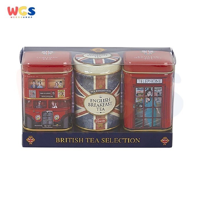 Jual New English Teas British Mini Tea Tins Loose-Leaf Black Tea 70g ...