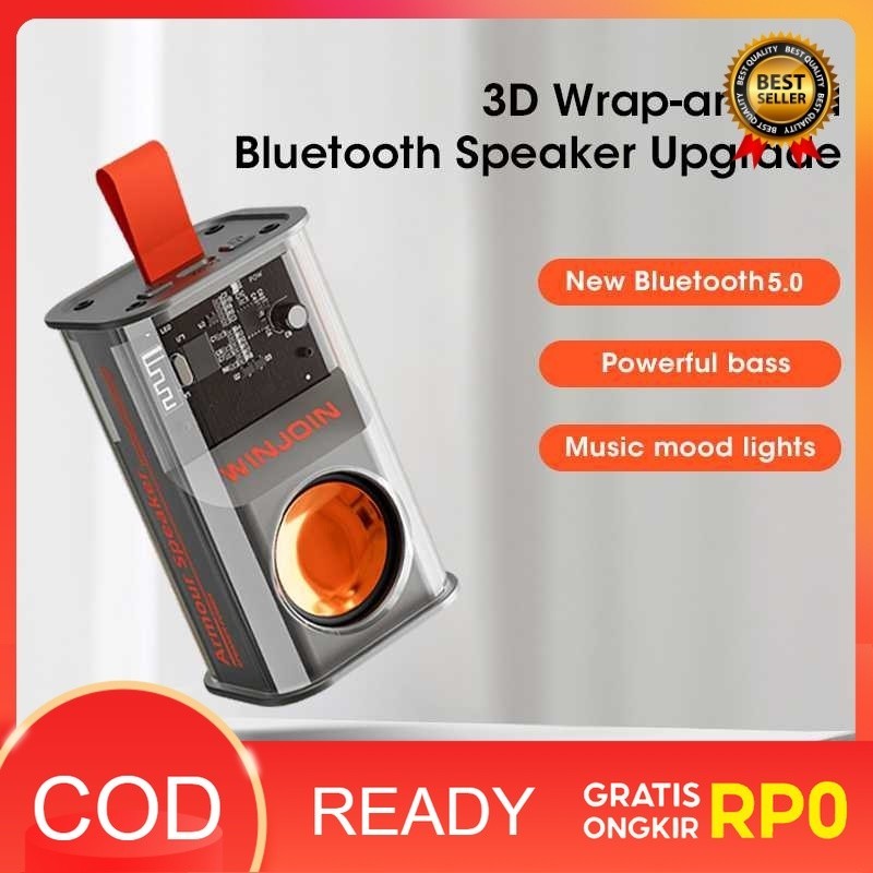 Jual WINJOIN Speaker Portable Bluetooth 5.0 Subwoofer TWS Series 500mAh - K08 Original 99 Engine ...