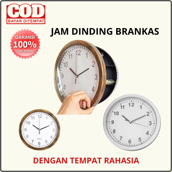 Jual CX63EM Jam Dinding Brankas Bulat Penyimpanan Rahasia | Shopee ...