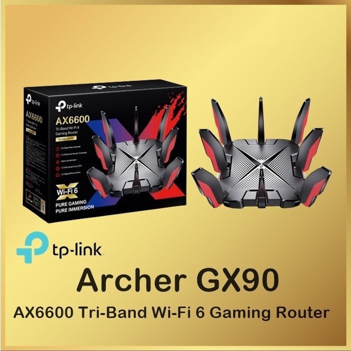 Jual Tp-Link Archer GX90 AX6600 Tri-Band Wi-Fi 6 Gaming Router | Shopee ...
