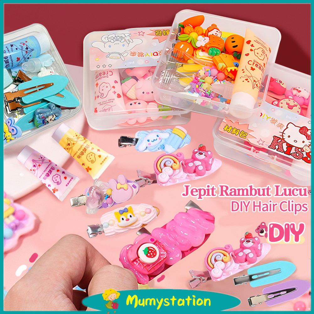 Jual Mumystation Set diy jepit rambut anak perempuan jepit boneka lucu ...