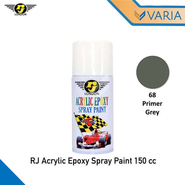 Jual RJ London 150 cc Primer Grey 68 Acrylic Epoxy Spray Paint Cat ...