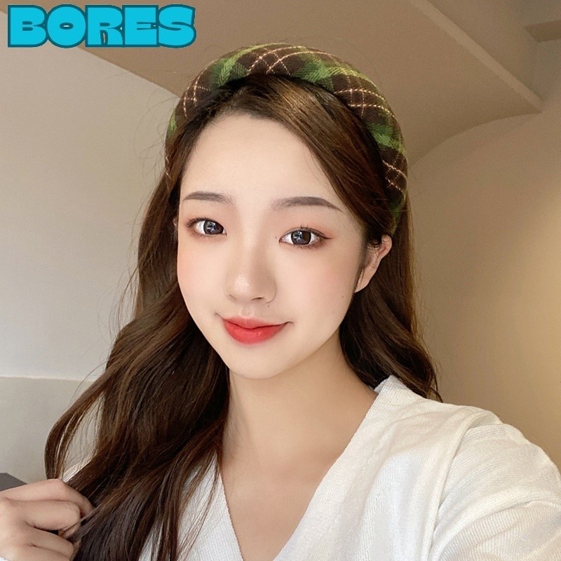 Jual BORES Bando Kain Tebal Motif Batik Wanita Korea Headband Cloud ...
