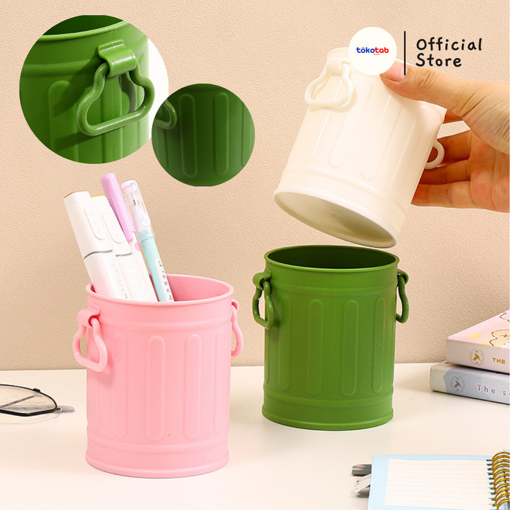 Jual Tokotab - Tempat Pensil Penstand Bucket Plastik Pen Holder Ember ...