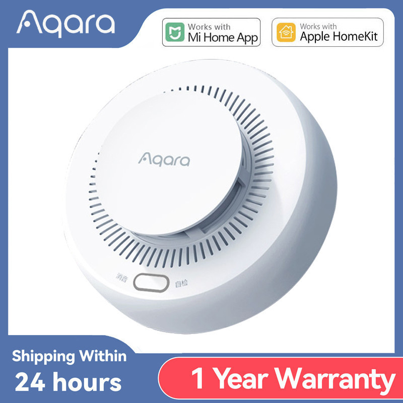 Jual Aqara Smoke Detector Zigbee Smart Fire Alarm Monitor Sound Alert ...