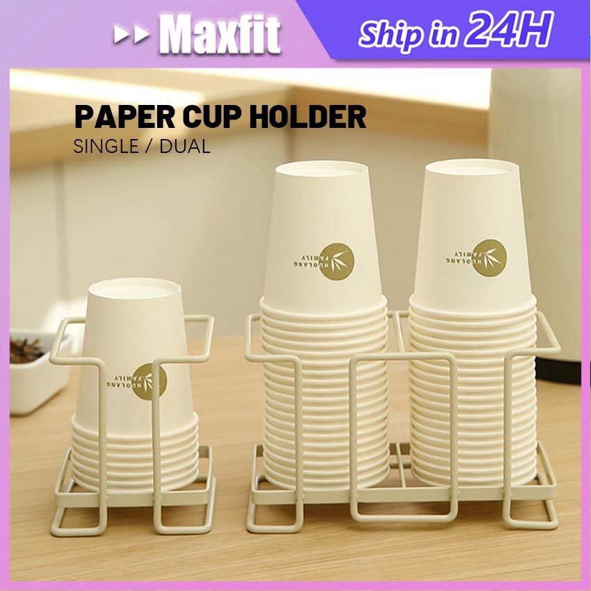 Jual Rak Paper Cup Holder 1/2 Solt Tempat Gelas Kertas Dispenser Rak ...