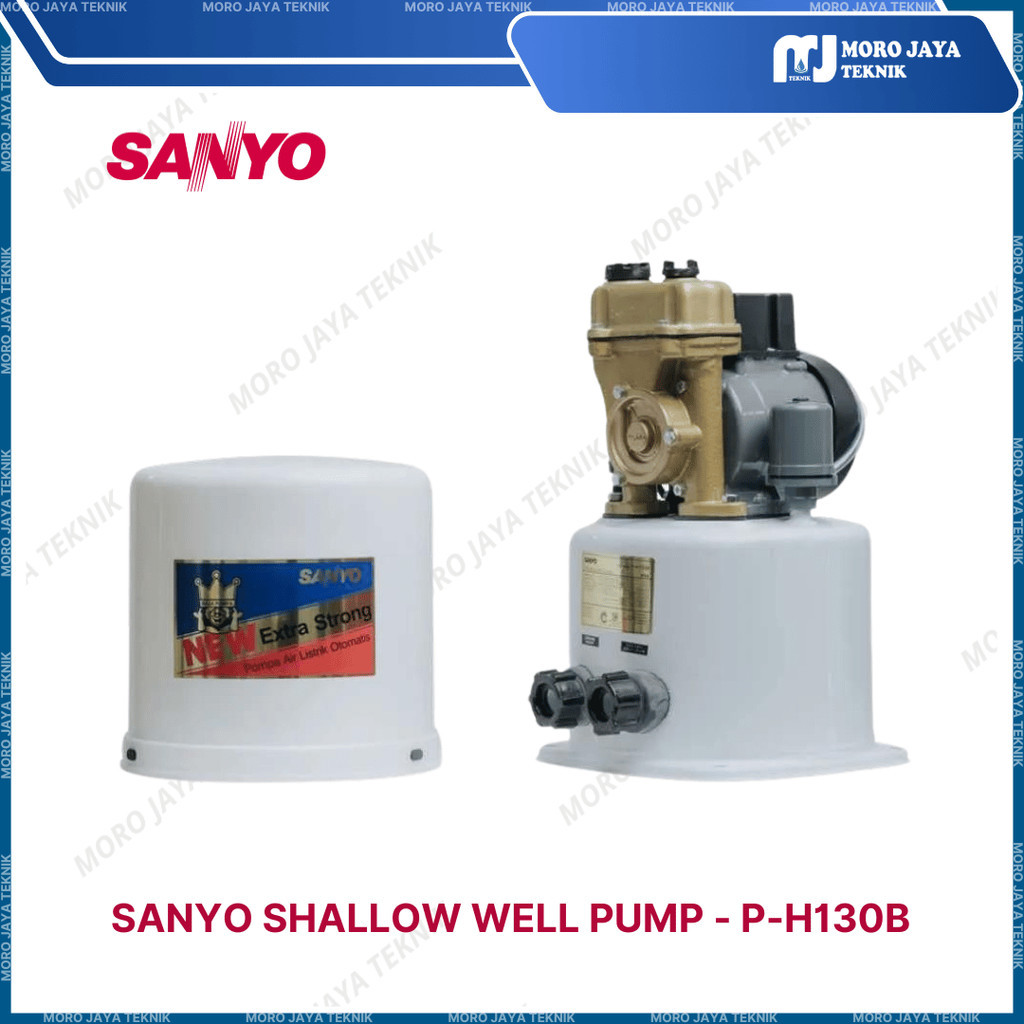 Jual SANYO Mesin Pompa Air Sanyo Otomatis - Shallow Well Pump - P-H130B ...
