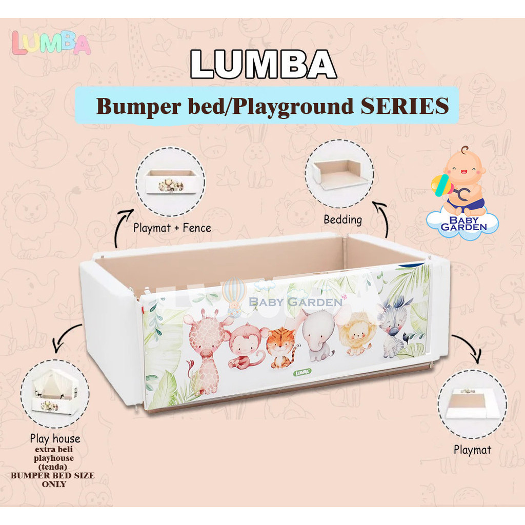Jual Lumba Playground New Antibacterial Baby Safari Choco | Bumperbed ...